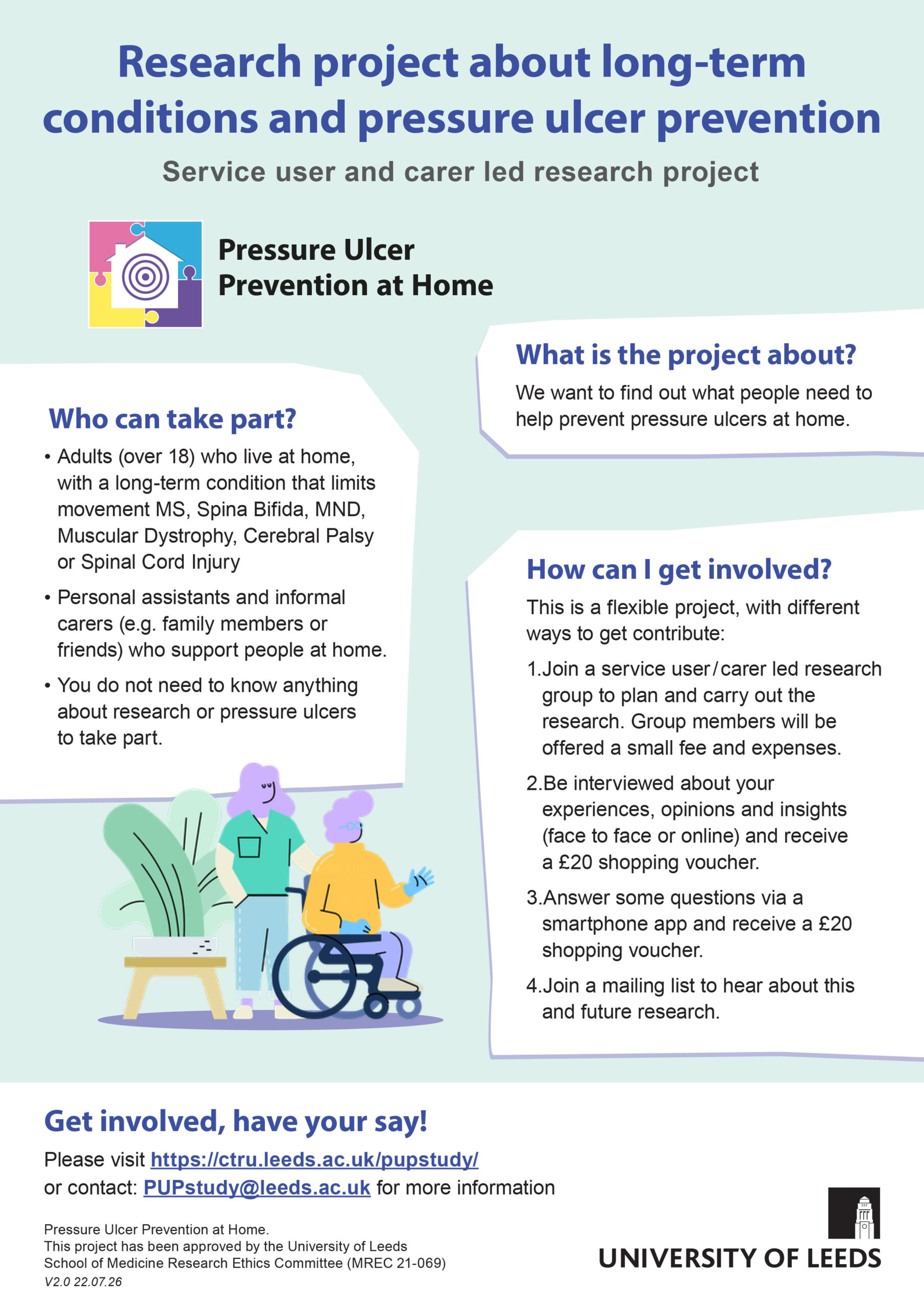 Pressure Ulcer Prevention Research Project – Active Independence