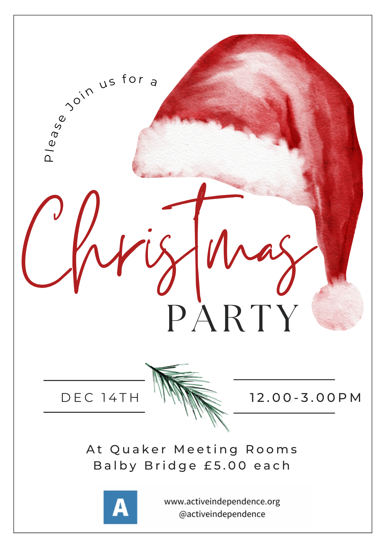 Christmas Party Invitation – Active Independence