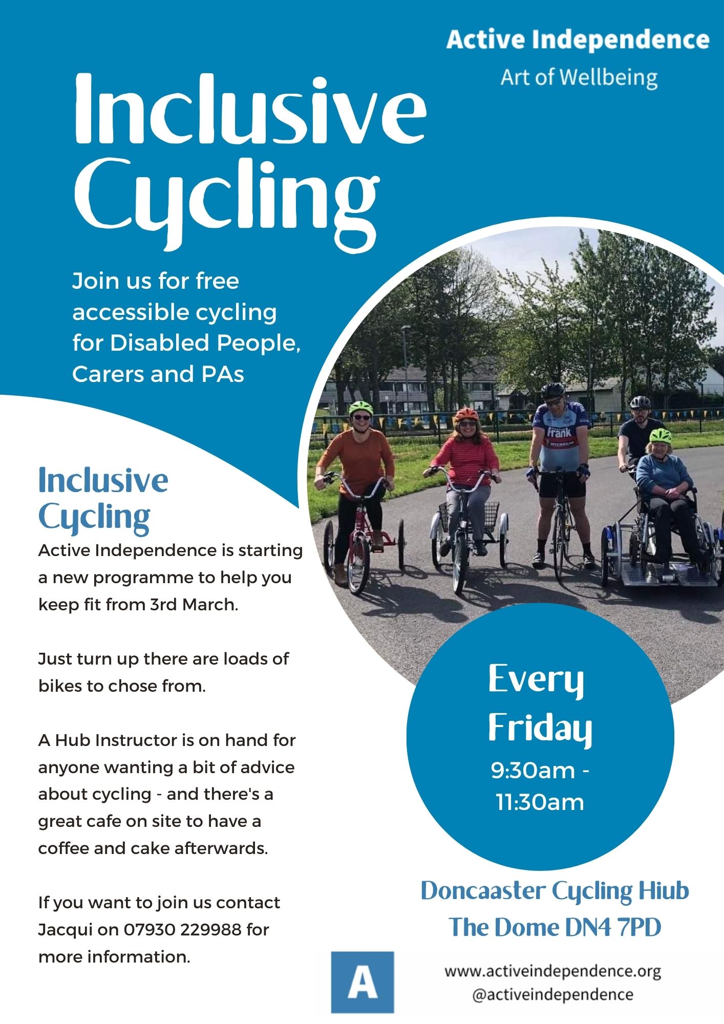 **New** Inclusive Cycling – Active Independence