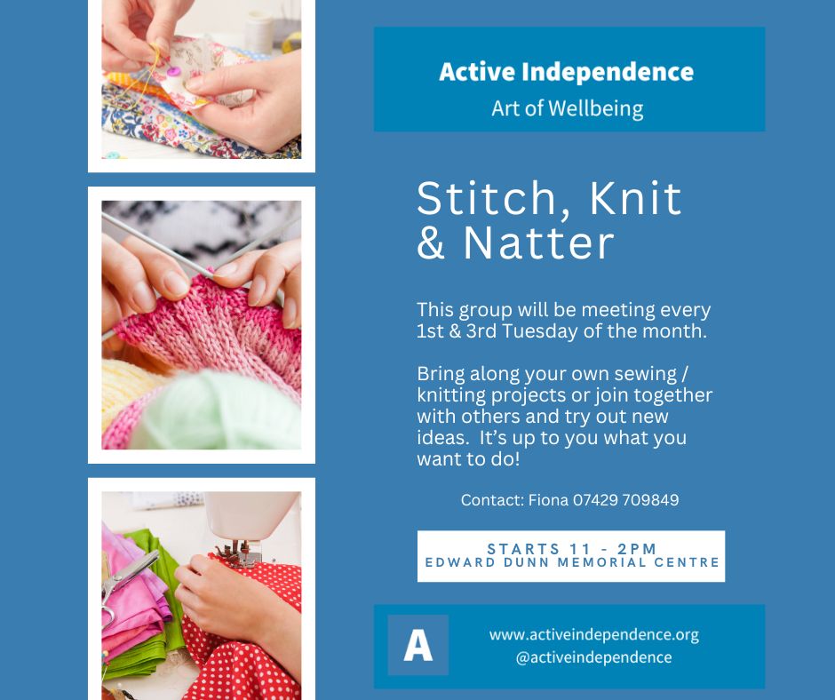 Stitch, Knit & Natter – Active Independence
