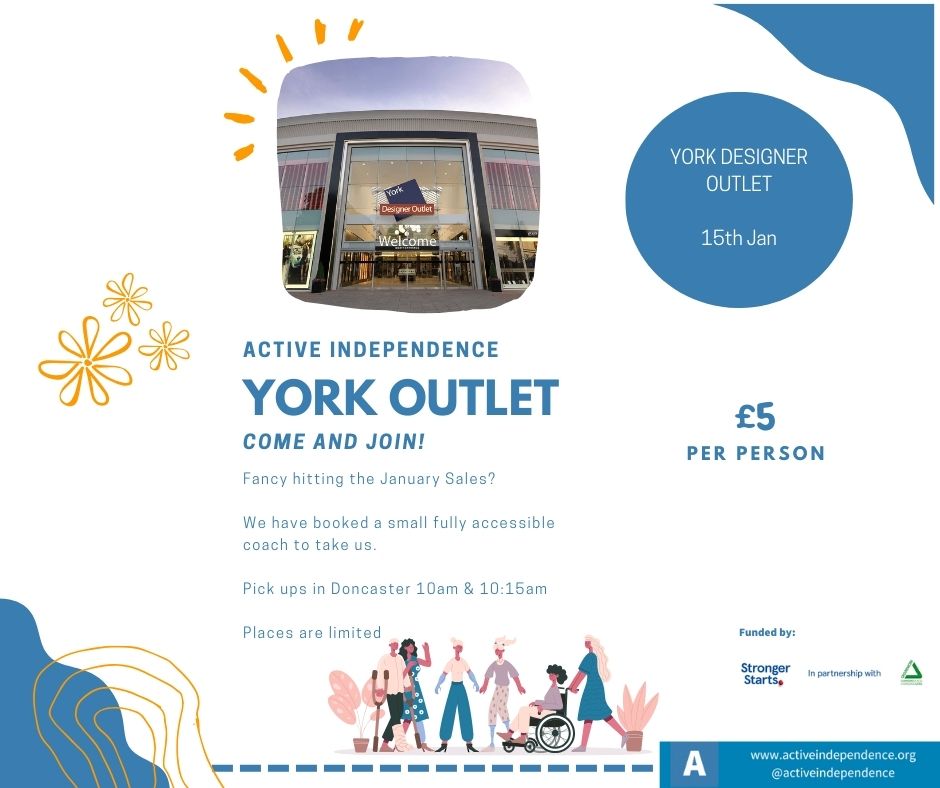 York Outlet Day Trip – Active Independence